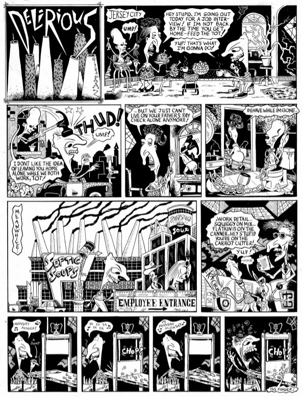 The Great Comic Book Heroes: Kaz' Delirious from Weirdo #10