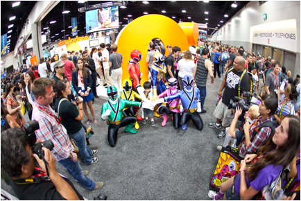 Henshin Grid: Power Rangers Samurai (In Costume) Invade San Diego Comic ...