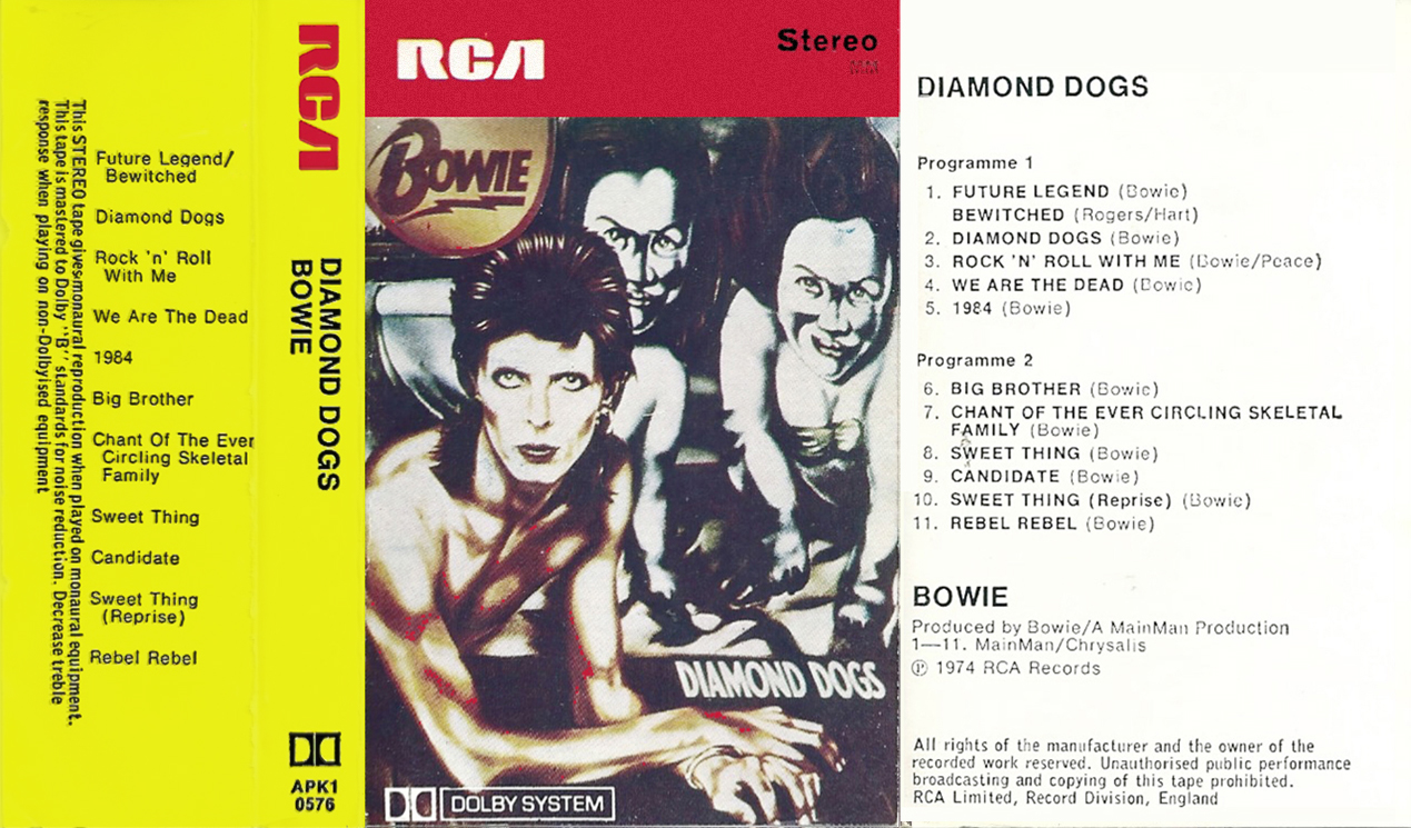 Cassette Cover Art Library: While we're at it.. David Bowie