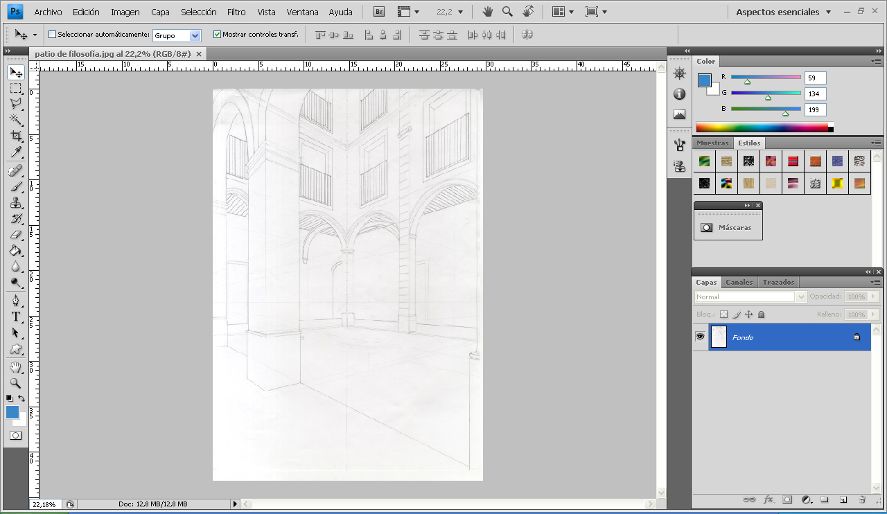 Blanquear fondo y resaltar líneas de un dibujo escaneado en PHOTOSHOP ...