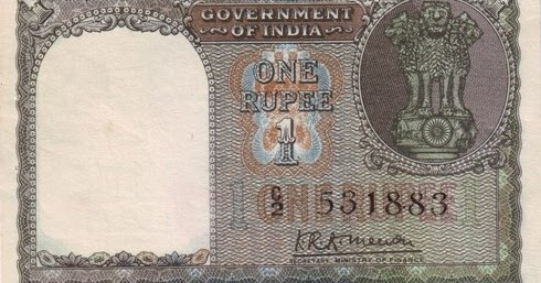 Republic India Coins, Proof Set, Currencies: One Rupee Note - Part One