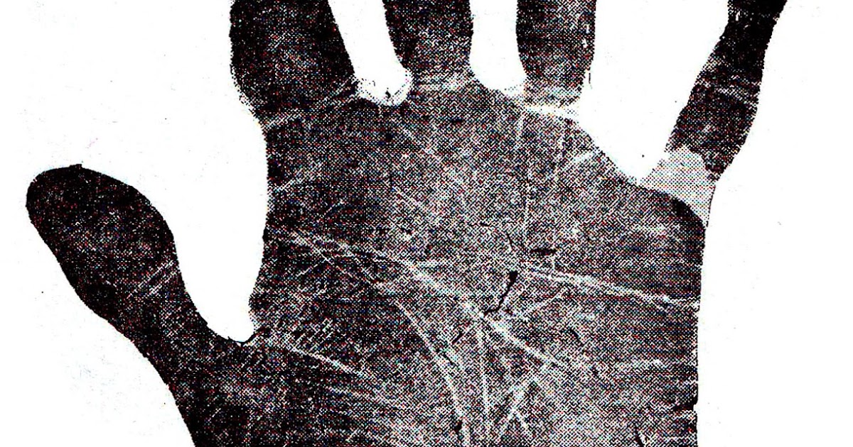 Indian First Prime Minister Jawaharlal Nehru Hand Print Palmistry ...