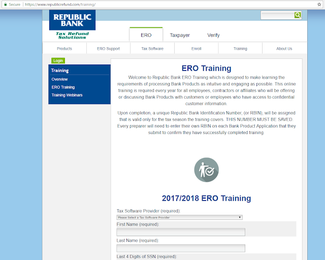 Sure-Fire Tax Software: How to get a Republic RBIN Number