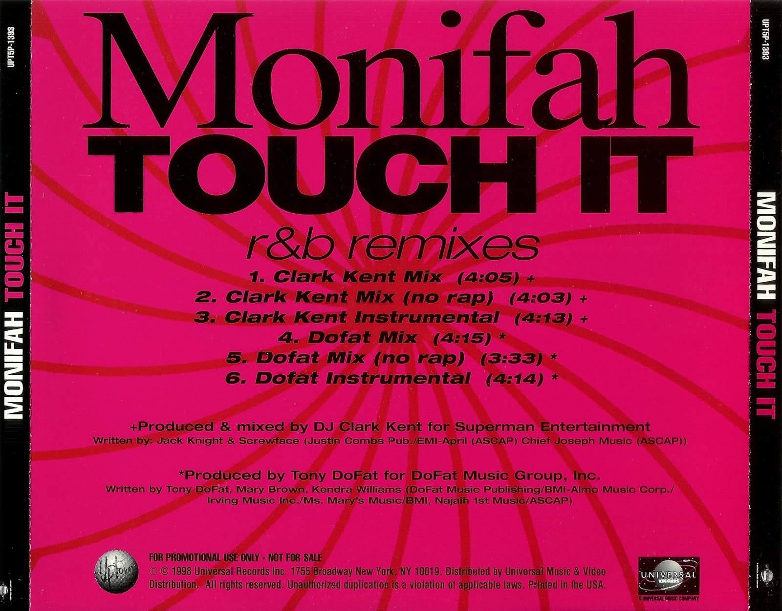 THE CRACK FACTORY: Monifah-Touch_It_(Rnb_Remixes)-(Promo_CDM)-1998-Y2H_INT