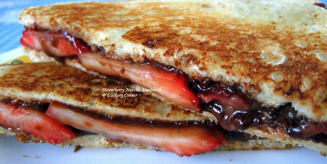 Strawberry Nutella Sandwiches