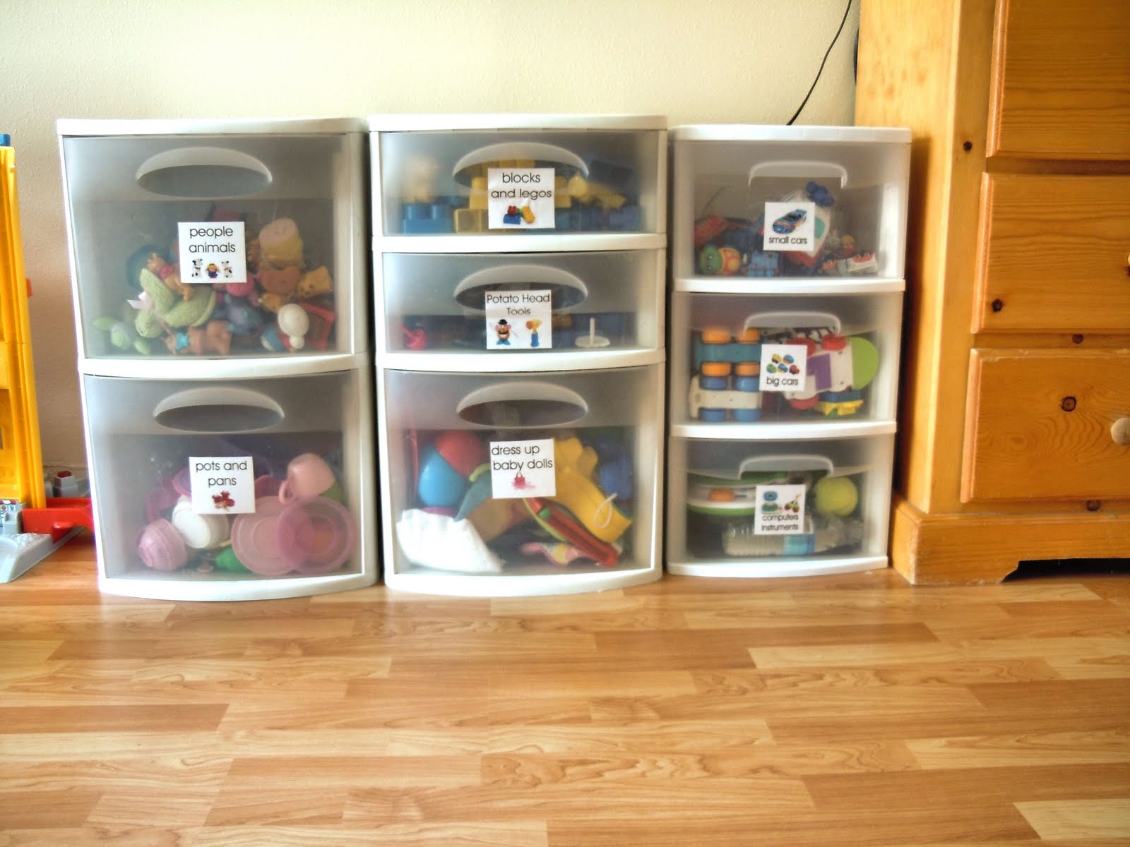 Playroom Organization - Labels - Naturally Creative Mama