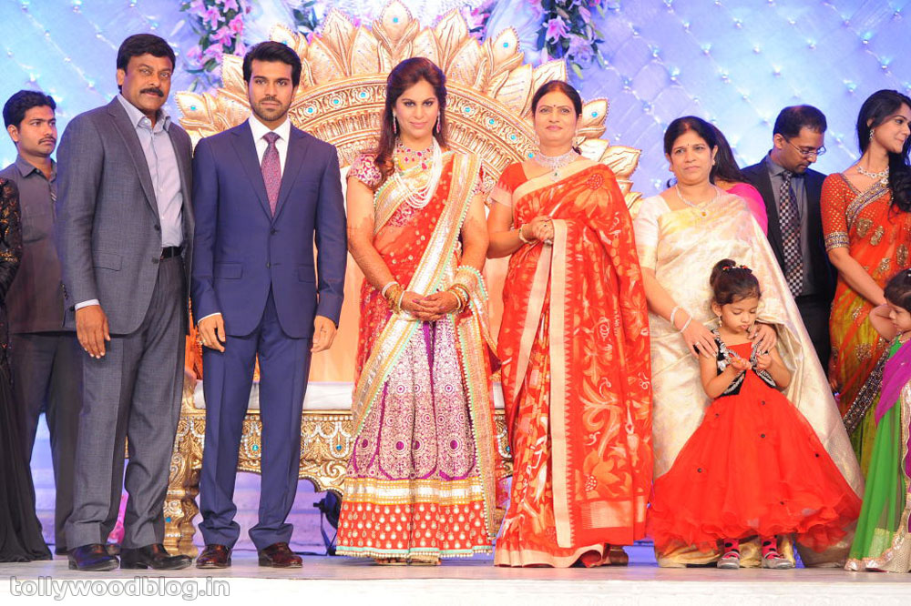 Ram Charan Wedding Reception Photos, Ram charan Upasana Marriage Reception
