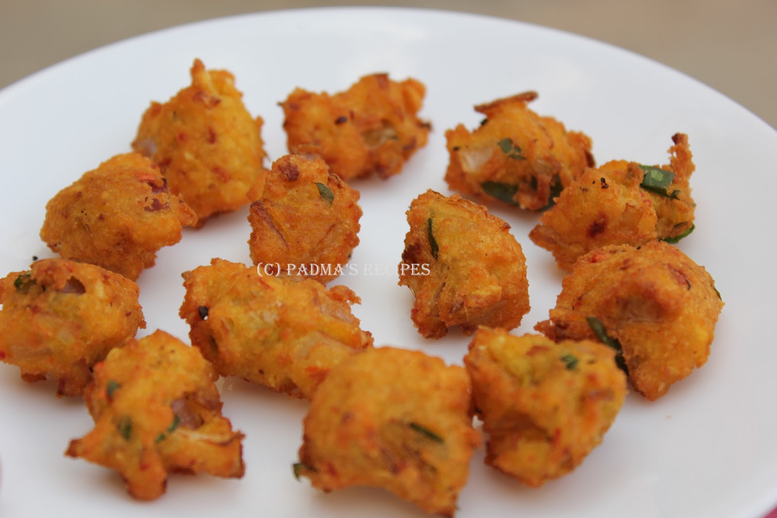 Padma's Recipes: TOOR DHAL PAKODA - Celebrating 4 years of Blogging