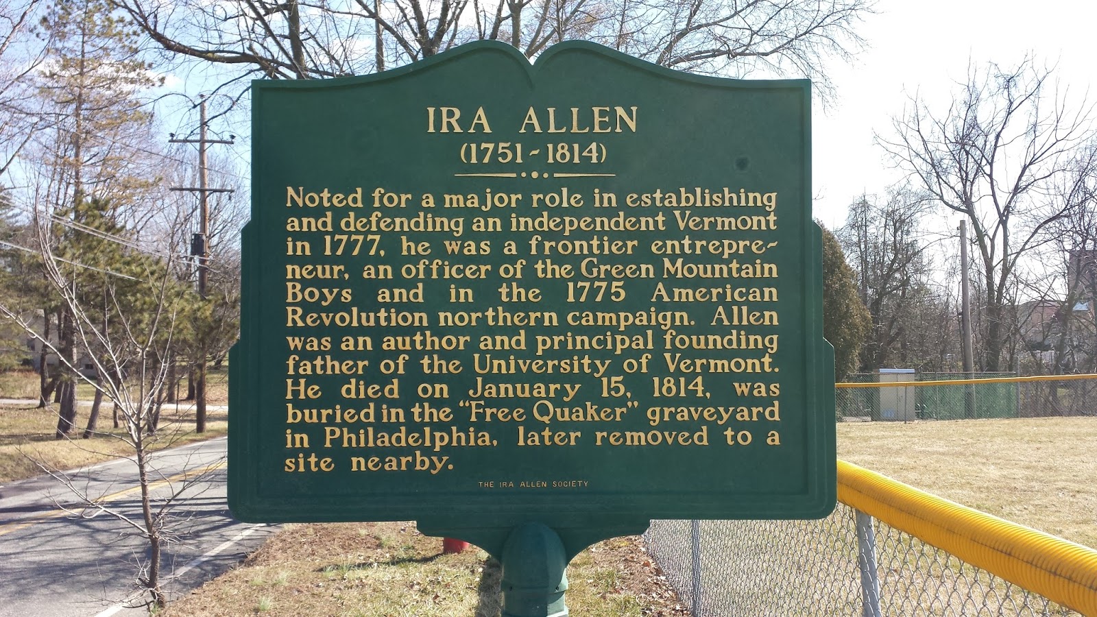 The Matt Ward History Experience : Ira Allen
