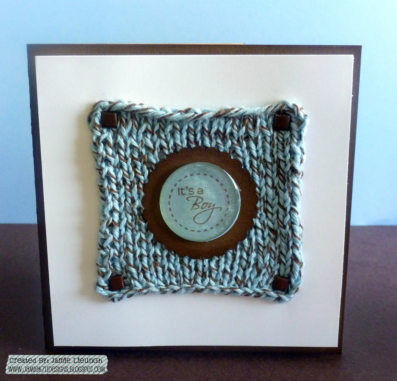 Twine It Up! by Annie's Paper Boutique : Baby Boy Card