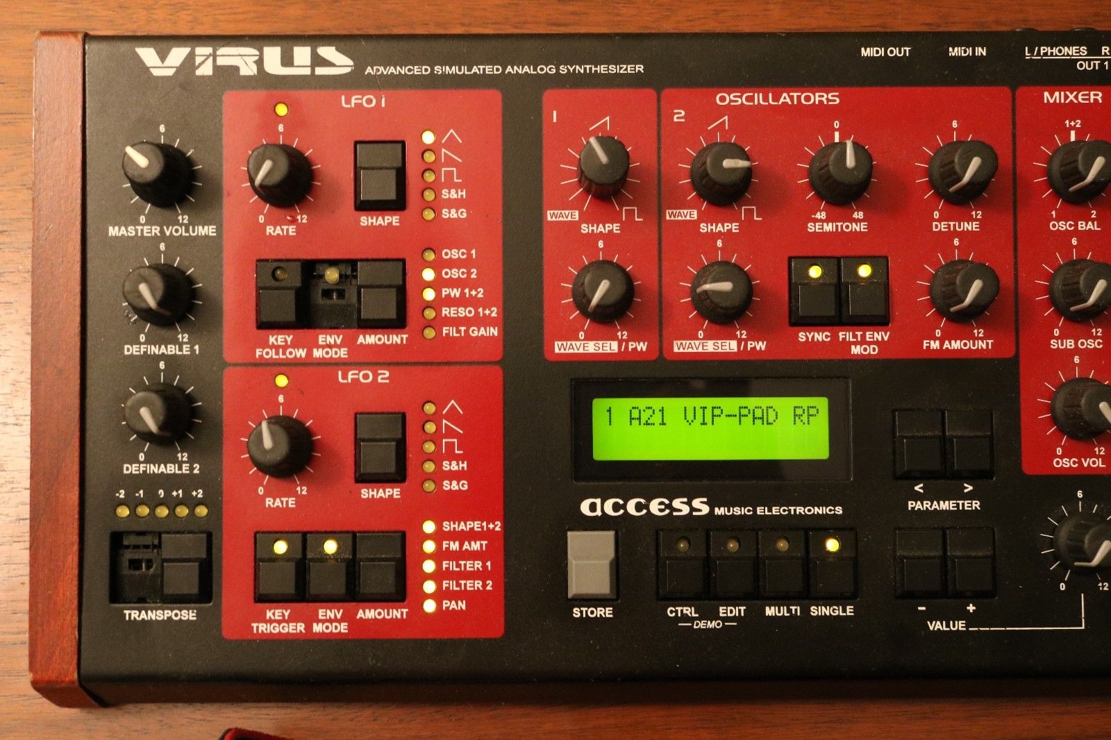 MATRIXSYNTH: Access Virus A - Desktop Synthesizer