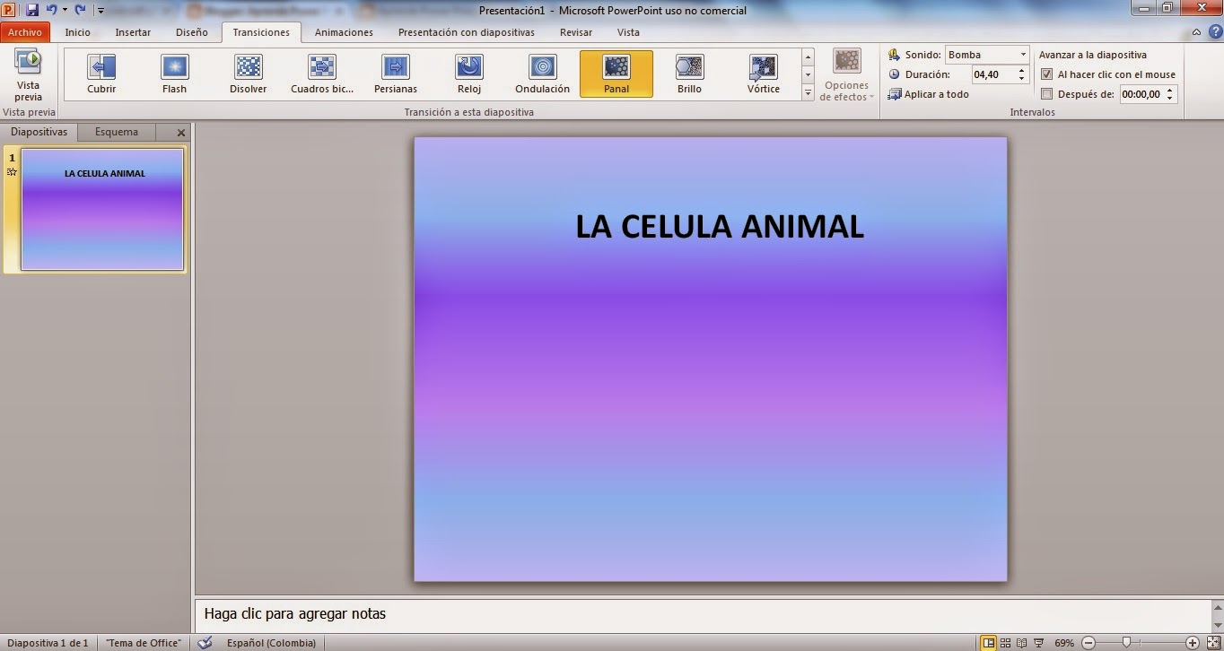 Aprenda Power Point: Transiciones