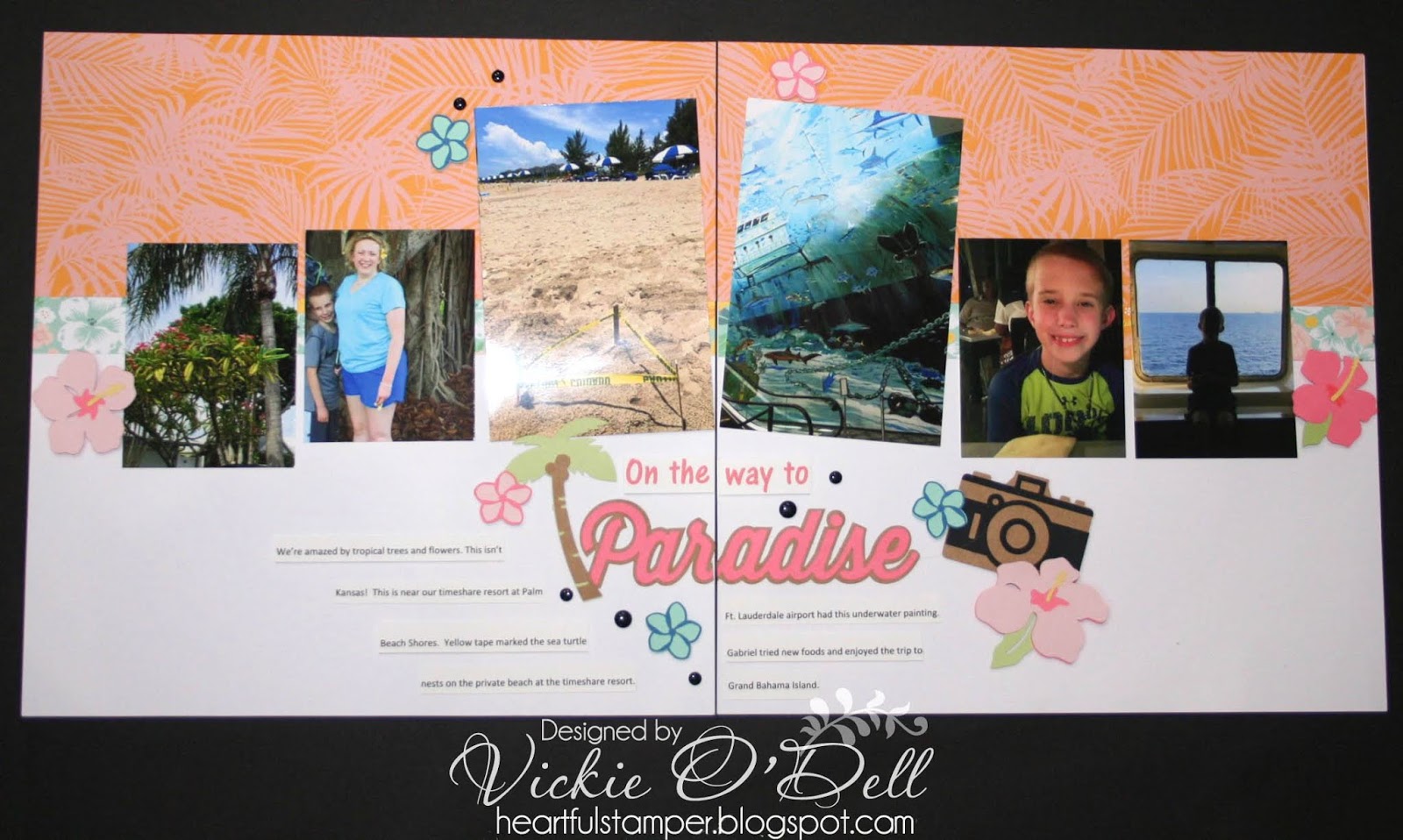 HeARTful Stamper: Tropical Paradise Layout