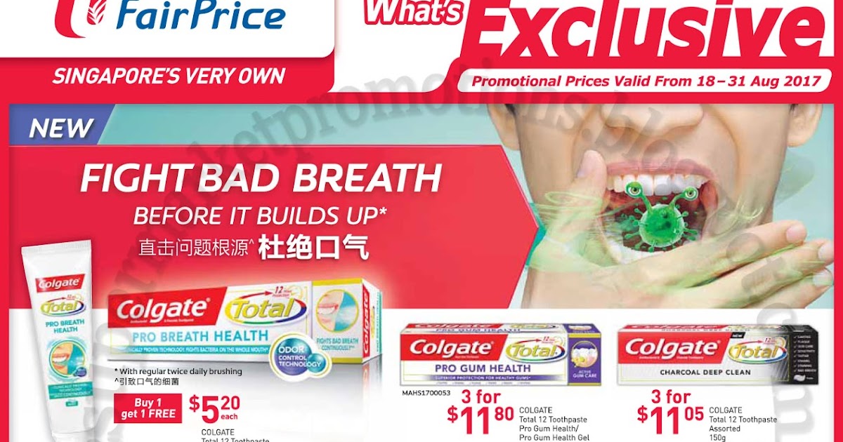 NTUC FairPrice Colgate Promotion 18 - 31 August 2017 ~ Supermarket ...