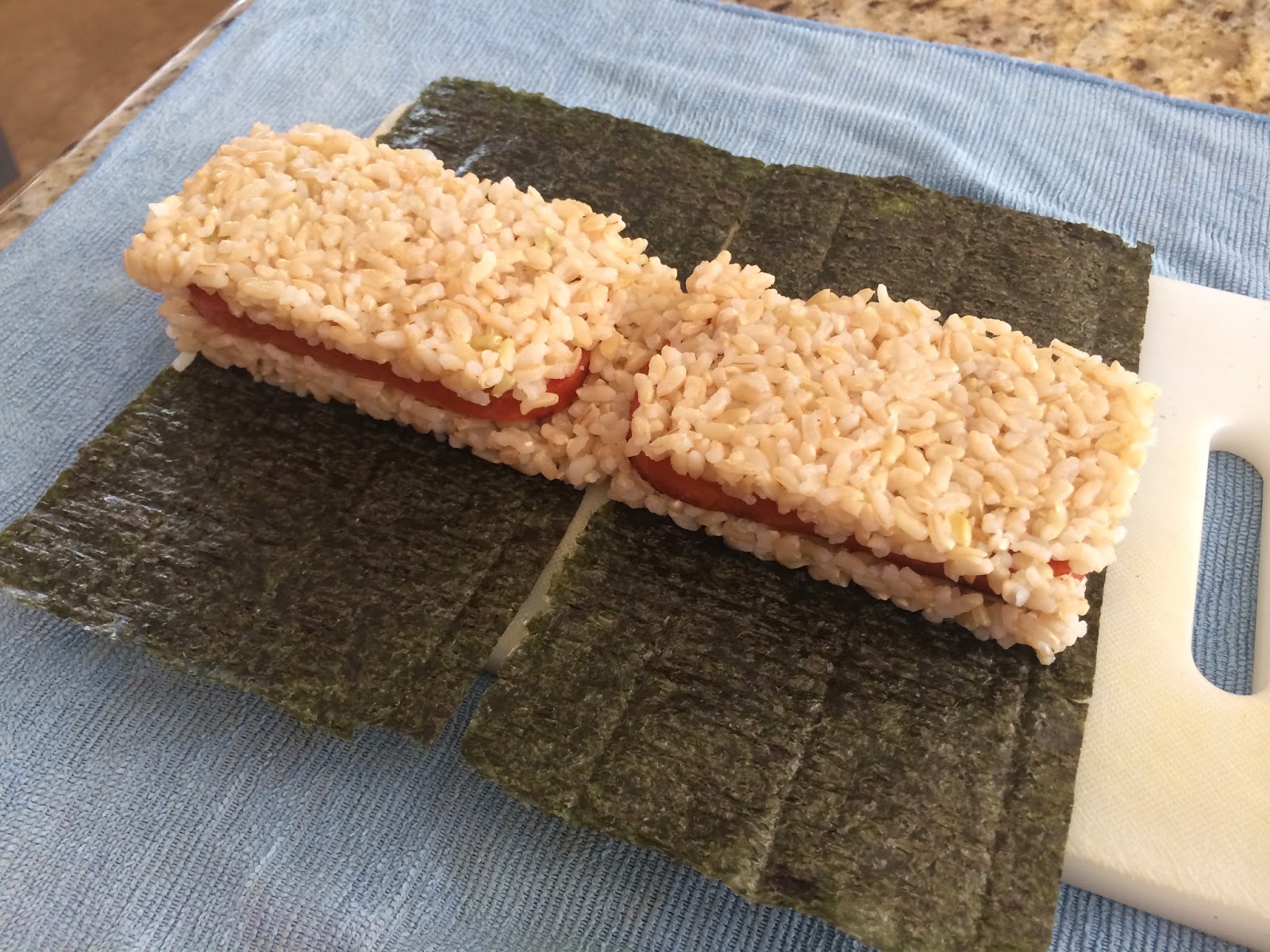 A Little Twist of Goodness: Brown Rice Spam Musubi