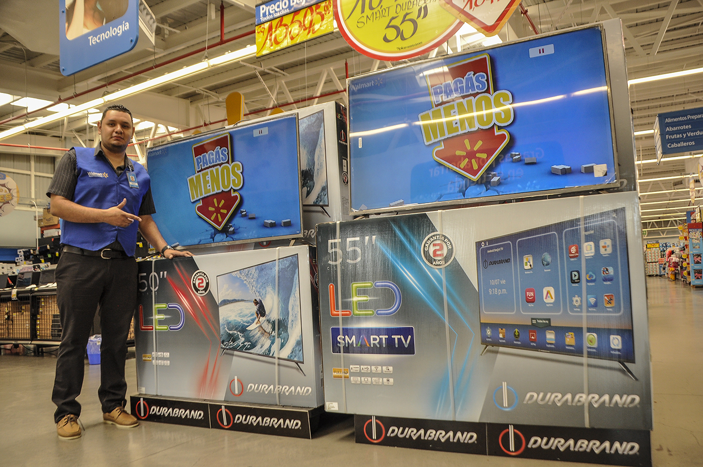Walmart introduce en el mercado nicaragüense televisores Durabrand ...