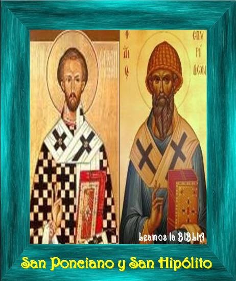 Today: STS. PONTIAN and HIPPOLYTUS, Info, Aug 13, 2014