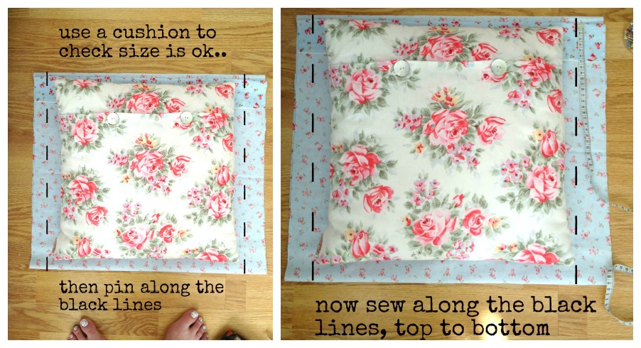 DIY easy sew cushion tutorial: — Caroline Burke | Burkatron