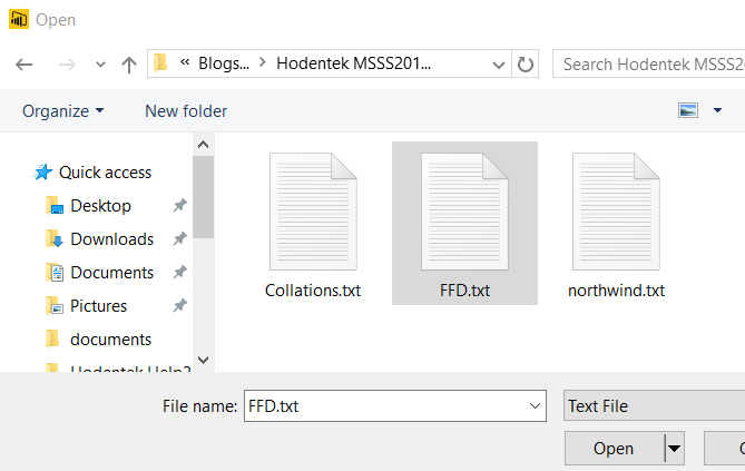 HodentekMSSS: Report based on a text file using Power BI