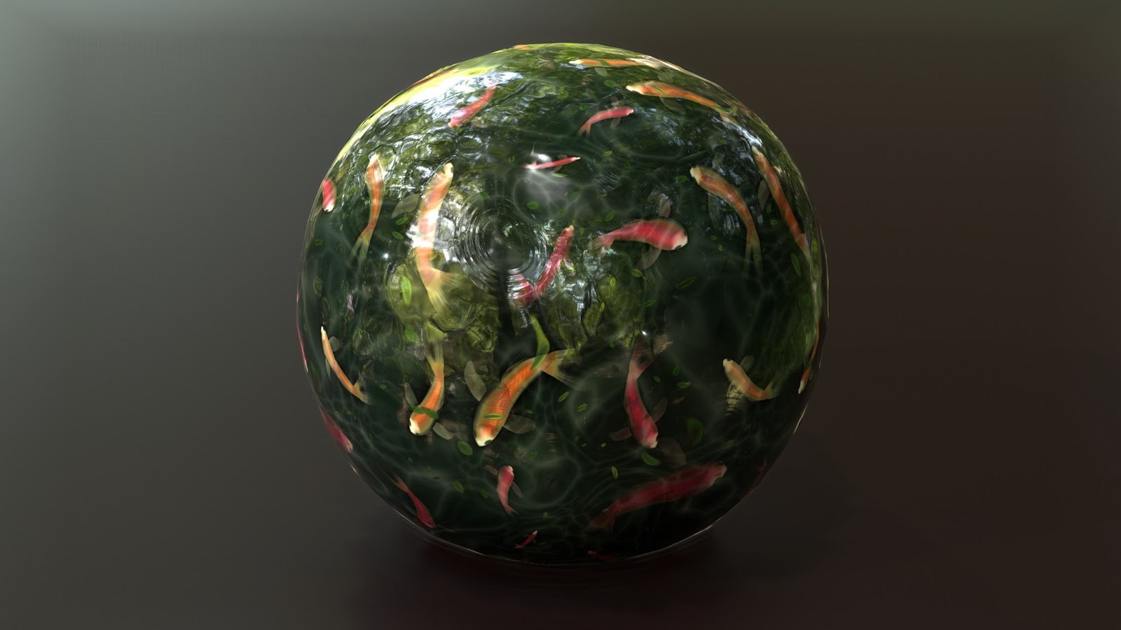 akshayartcorner: Koi fish pond (substance designer) material study