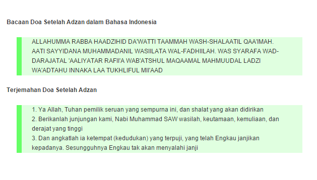 Inilah dia Doa Sesudah Adzan untuk Anda Pelajari - Blog Autada