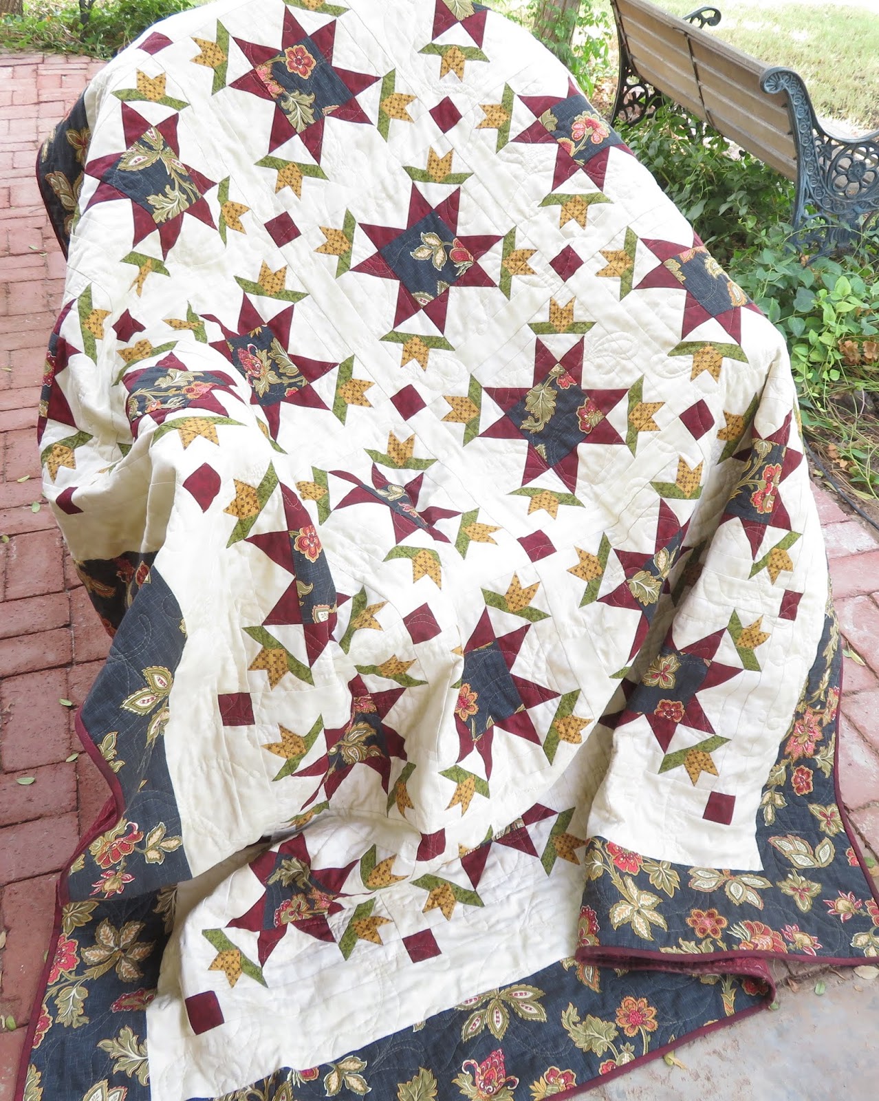 Polka Dot Quilter: Star Flower Pattern