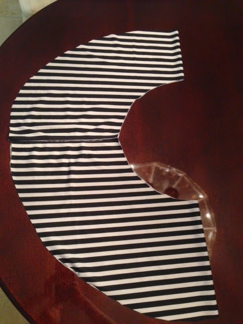 SewPetiteGal: DIY Ruffled Hem Shirt Tutorial