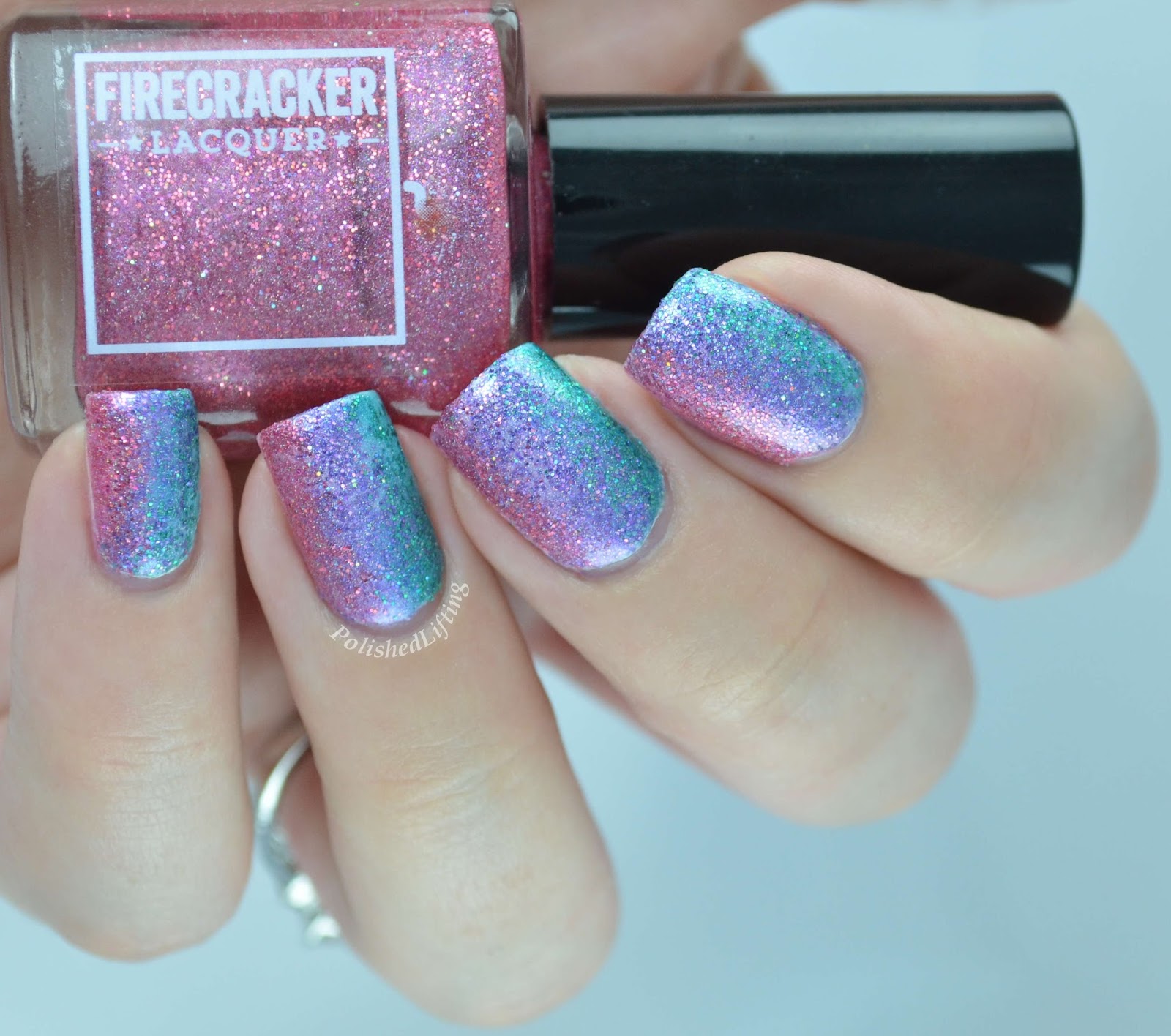 Firecracker Lacquer Twin Birthday Mani - Polished Lifting