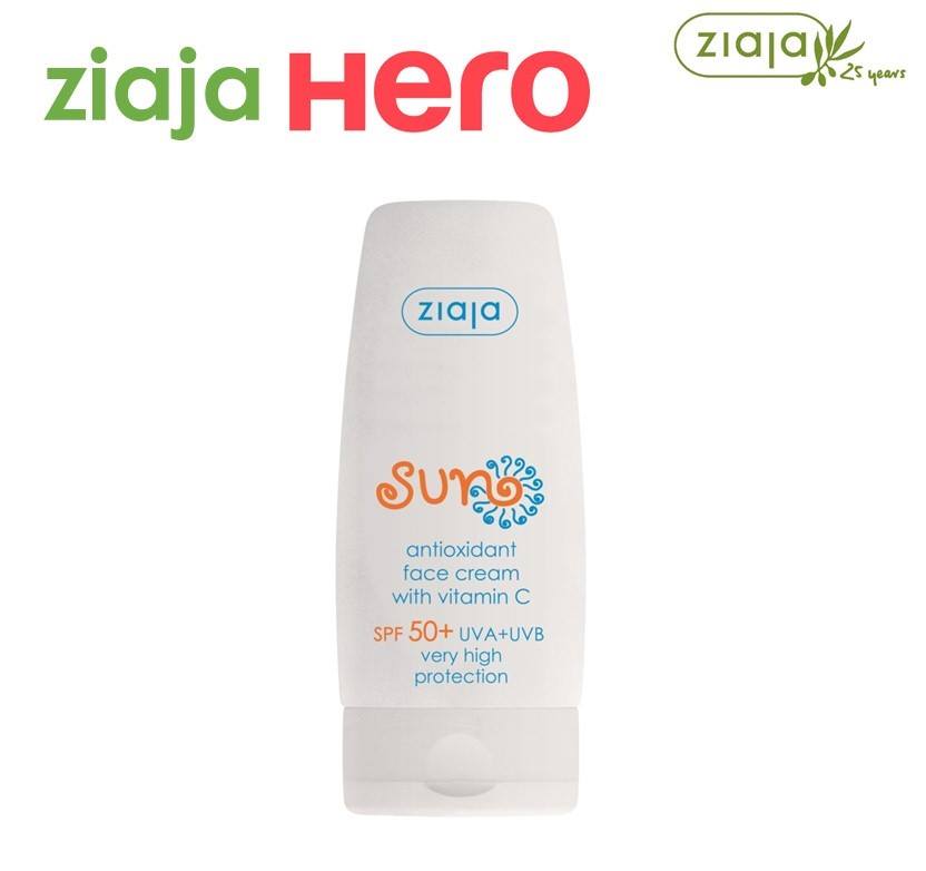 My Ziaja Skincare Series- Week 1 Ziaja Sun Antioxidant Face Cream SPF50 ...