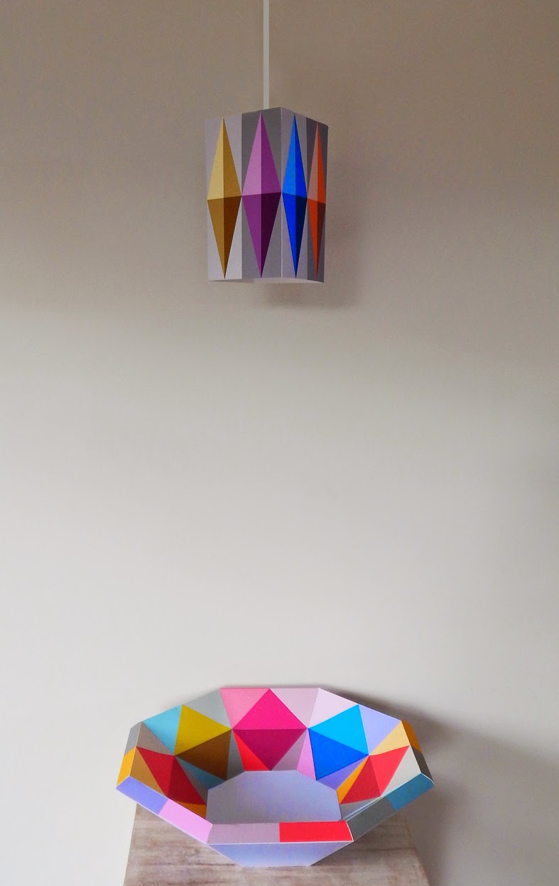 Ellen Giggenbach: Printable, paper, pendant light shade