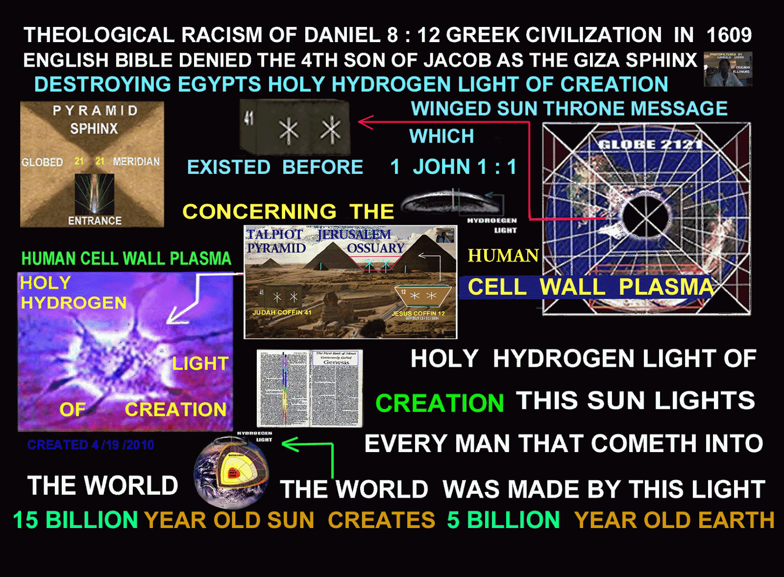 MARS AFRICAN CONTINENT DOME OF THE ROCK ETHIOPIAN CROSS & GIZASPHINX ...