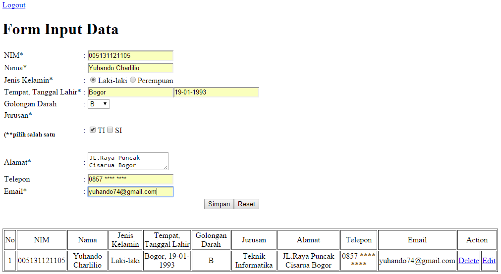 Blogger: Tutorial Create, Update dan Delete (CRUD) Menggunakan Hash Table Pada Java Servlet