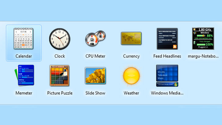 Super pack com 1.800 gadgets para Windows 7 - Exclusivo