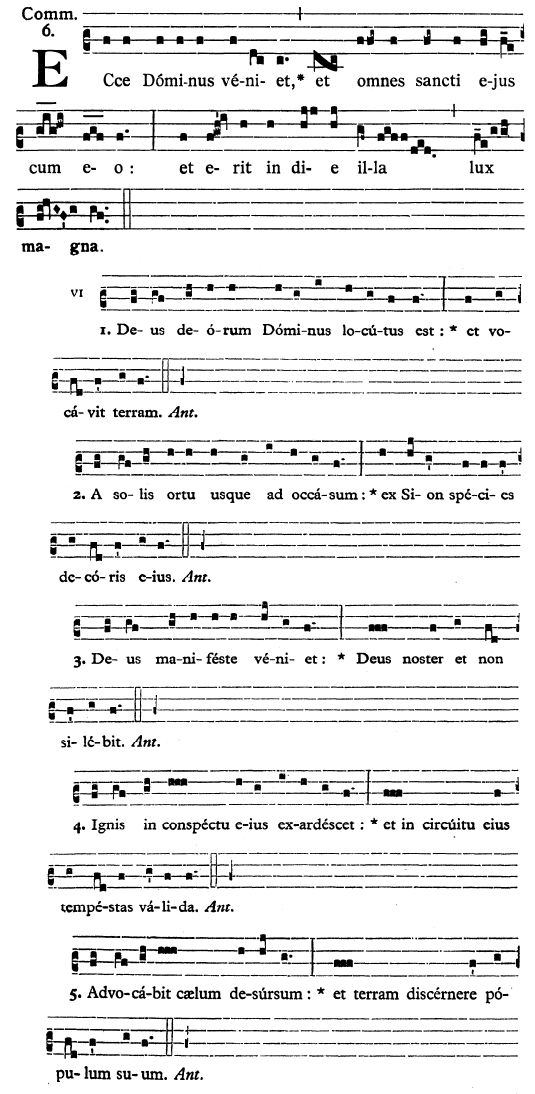 Gregorianischer Choral: Feria Sexta Quatuor Temporum Adventus