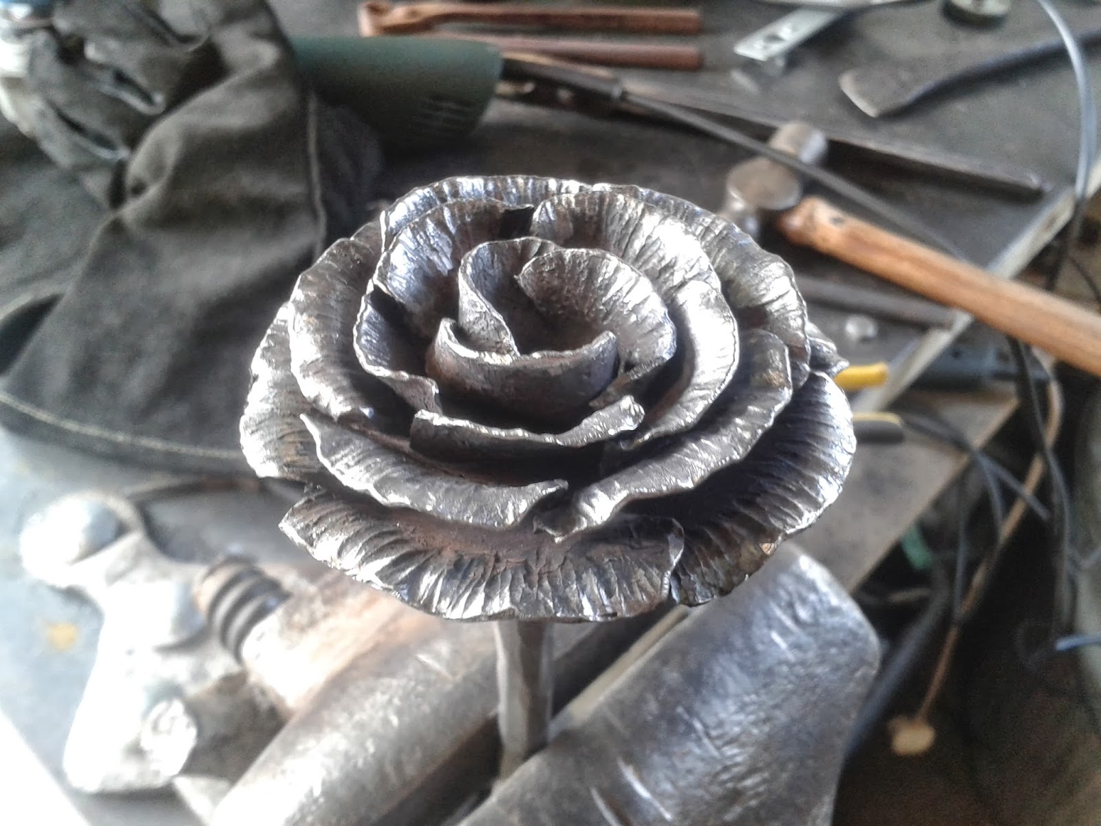 Jon Bull Artist Blacksmith: More roses....
