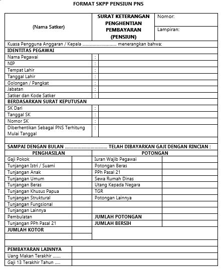 SURAT KETERANGAN PENGHENTIAN PEMBAYARAN (SKPP)