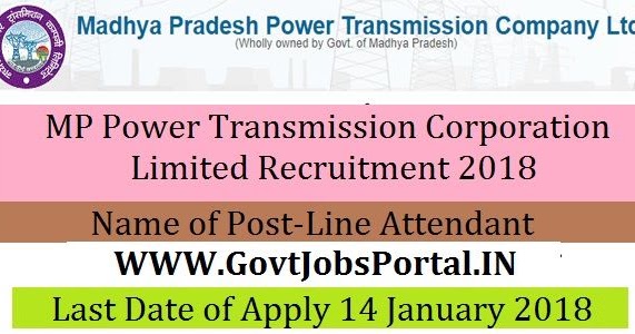 MP Power Transmission Corporation Limited Recruitment 2018 – 70 Line ...