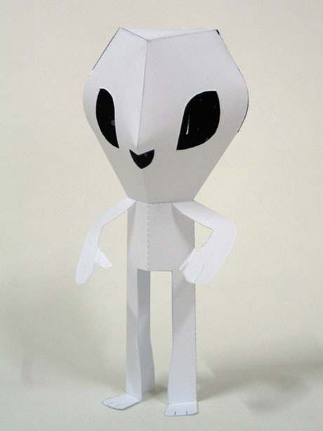 Space Alien Paper Toy | Paperized Crafts