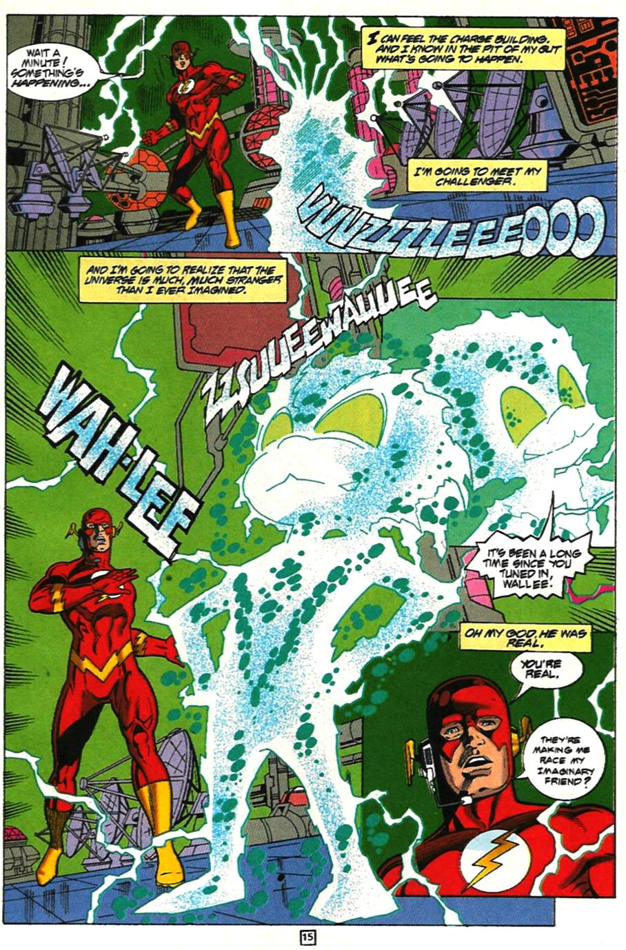 the flash (wally west) meets his biggest fan! he signed all his comic ...