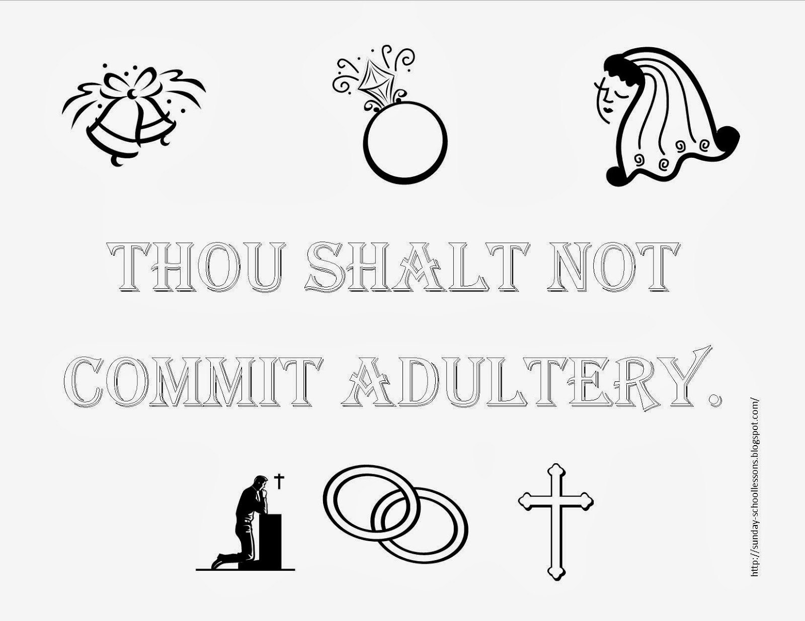 First Commandment Coloring Pages