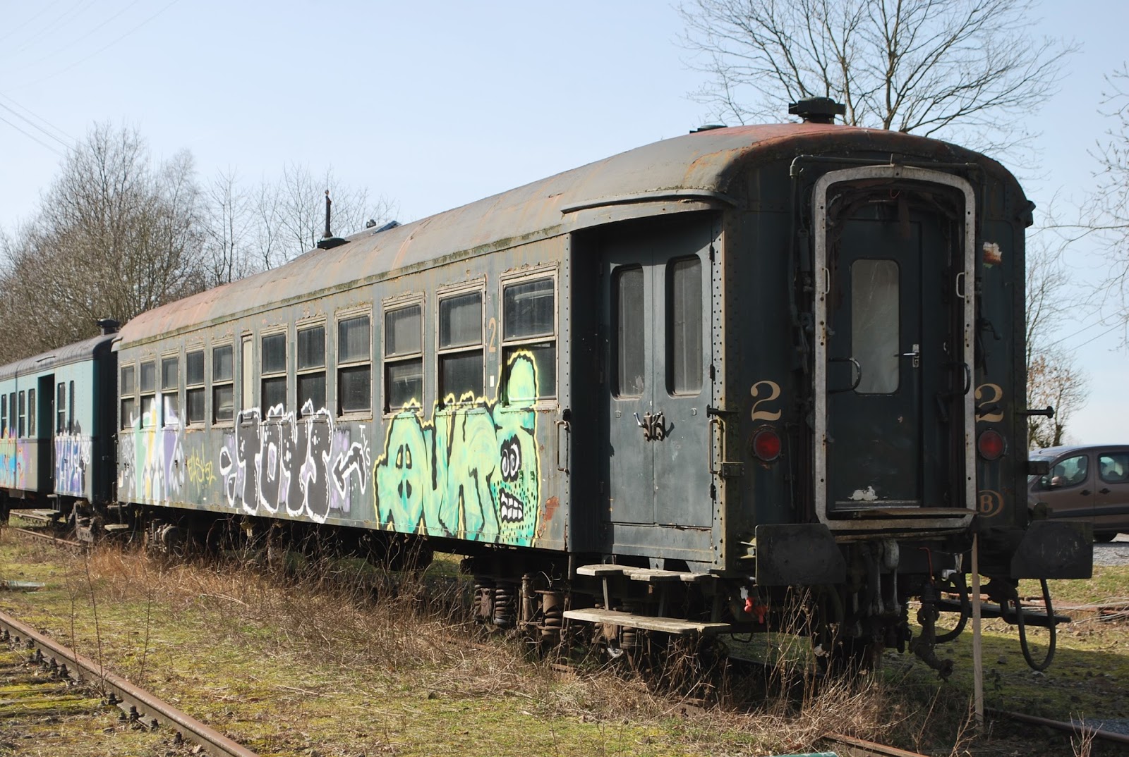 Trains, trams et gares: Ancienne voiture SNCB K1