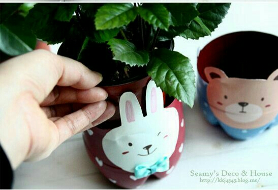 Cara Kriya: Cara membuat pot lucu dari botol bekas