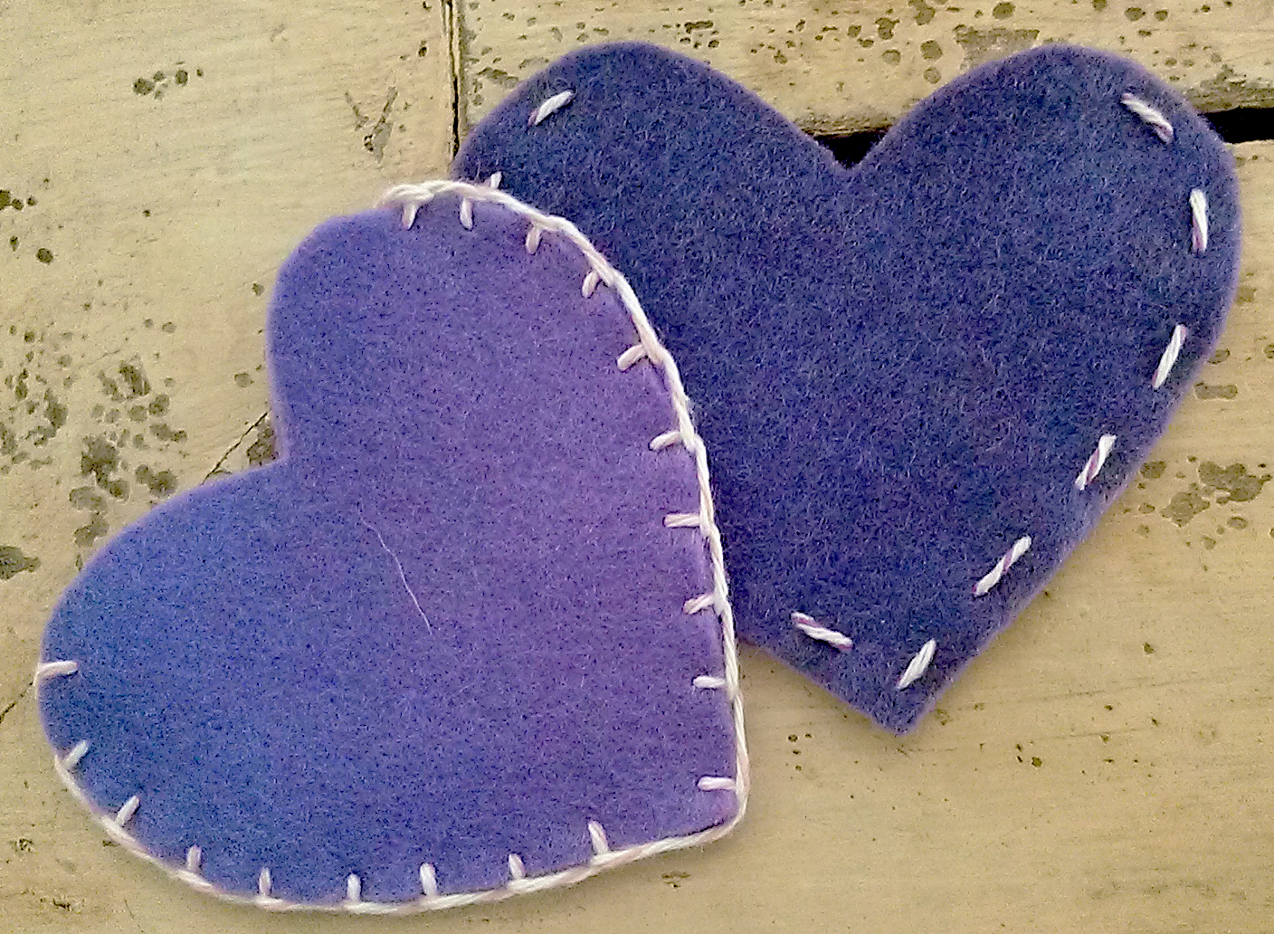 The Professor's Blog: Felt Heart Tutorial for Valentine's Day