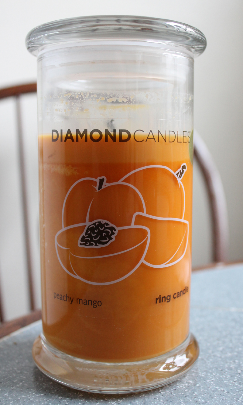 Celadon Alley: Diamond Candle Peachy Mango