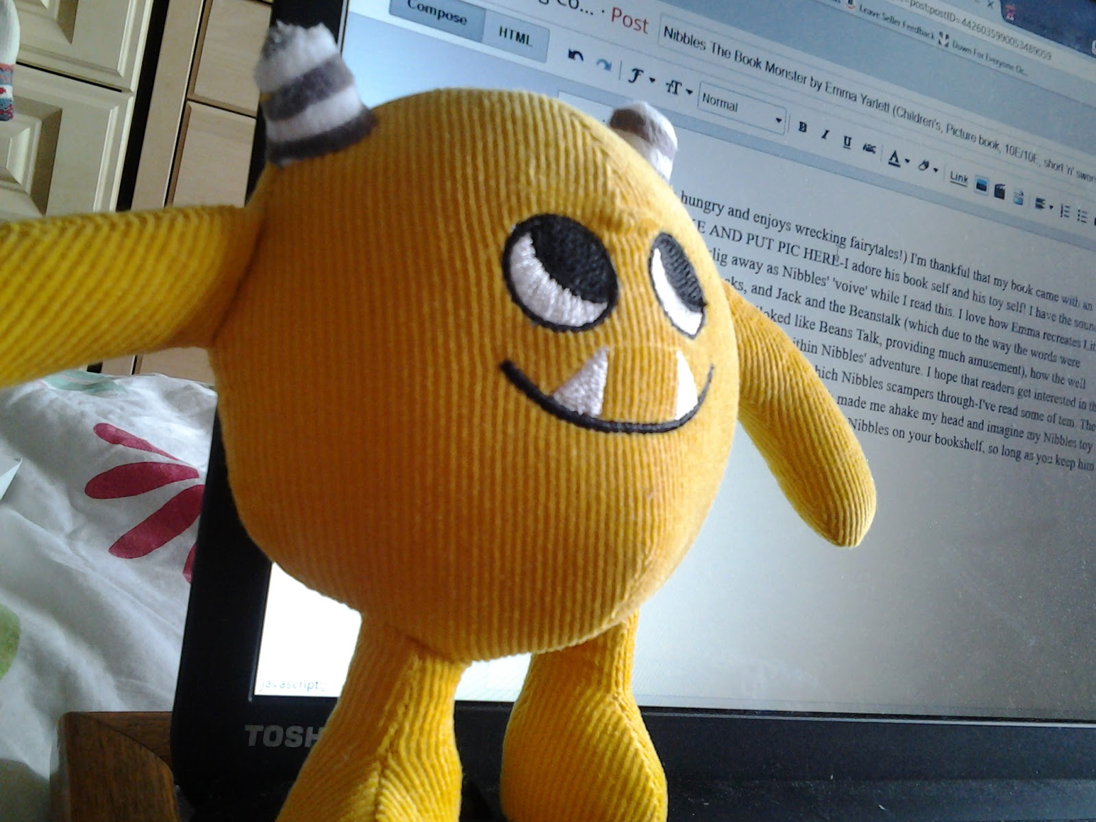 Nayu's Reading Corner: Nibbles The Book Monster by Emma Yarlett ...