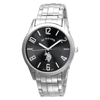 us polo watch: US Polo Watch Analog Black Dial Metal Bracelet