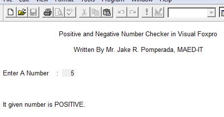 Free Programming Source Codes and Computer Programming Tutorials: Positive and Negative Number ...