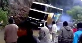 Bus falls off a cliff in Bolivia | Scary Stuff on World’s Most ...