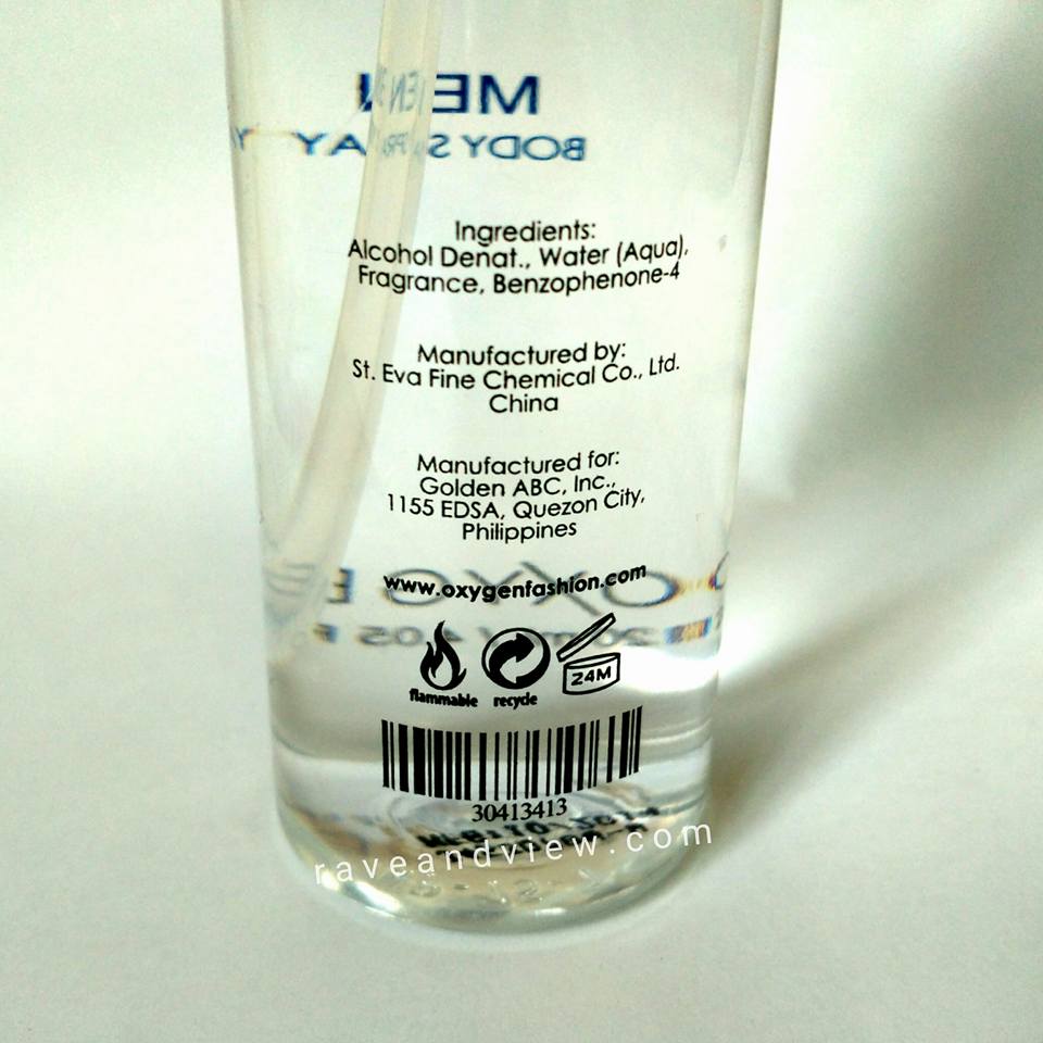 Oxygen G.A.S. (scent on a budget) Rave and View: Oxygen G.A.S. (scent ...