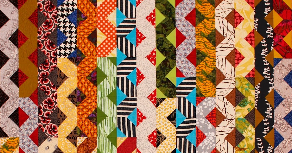 Selvage Blog: Winding Trails Scrap Quilt Pattern